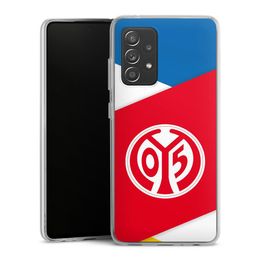 DeinDesign Galaxy A52s 5G Handy Silikon H&uuml;lle Case transparent Handyh&uuml;lle Official Licensed Product Soccer 1. Fsv Mainz 05 E.V. Silikon Case
