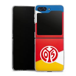 DeinDesign Galaxy Z Flip 5 Handy Hard Case Schutzh&uuml;lle transparent Smartphone Handy H&uuml;lle Soccer Official Licensed Product 1. Fsv Mainz 05 E.V. Hard Case