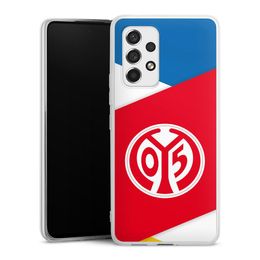 DeinDesign Galaxy A53 5G Handy Silikon H&uuml;lle Case transparent Handyh&uuml;lle Soccer Official Licensed Product 1. Fsv Mainz 05 E.V. Silikon Case