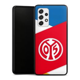 DeinDesign Galaxy A53 5G Handy Silikon H&uuml;lle Case schwarz Handyh&uuml;lle Soccer Official Licensed Product 1. Fsv Mainz 05 E.V.