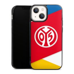 DeinDesign iPhone 13 Mini Handy Slim Case extra d&uuml;nn Silikon Handyh&uuml;lle schwarz H&uuml;lle 1. Fsv Mainz 05 E.V. Official Licensed Product Soccer Silikon Slim Case