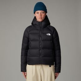 Daunenjacke The North Face "W HYALITE DOWN HOODIE - EU", Damen, Gr. XL (42), schwarz (tnf schwarz, npf), Steppware, Obermaterial: 100% Nylon. Wattierung: 100% G&auml;nsedaunen, h&uuml;ftlang, hoch geschlossener Ausschnitt, Raglan&auml;rmel eingefasste Kante, Jacken Daunenjacke, atmungsaktiv, windabweisend, mit angeschnittener Kapuze
