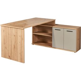 Schreibtisch BEGA OFFICE, B:160cm H:74cm T:74cmartisan eiche, kaschmir, artisan eiche, artisan eiche, Jugendzimmer, Tische, "Kanada, BxHxT 160x74x130