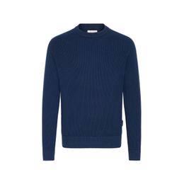 Strickfleece-Pullover Casual Friday "Strickpullover CFNordin", Herren, Gr. L, blau (navy blazer), Obermaterial: 100% Baumwolle CO., Pullover