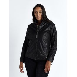 Lederjacke Maze "42021312", Damen, Gr. 42, schwarz, Obermaterial: 100% Lammleder; Futter: 100% Baumwolle; &Auml;rmelfutter: 100% Polyester, Jacken