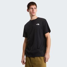 T-Shirt The North Face "M VERTICAL REGULAR SHORT SLEEVE TEE-GRAPHIC", Herren, Gr. L, tnf schwarz, Obermaterial: 60% Baumwolle, 40% Polyester, Shirts T-Shirt, f&uuml;r Sportmode und Outdoormode, modernes Design
