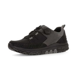 Sneaker Gabor "Sneaker low", Herren, Gr. 44,5, schwarz, Schuhe Sneaker