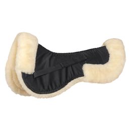 Horse-friends Lammfellpad 3D Mesh schwarz/beige Pony