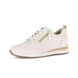 Sneaker Gabor "Sneaker low", Damen, Gr. 38,5, beige, Schuhe Sneaker