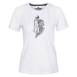 Black Forest Print T-Shirt wei&szlig; Damen S