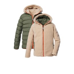 Wendejacke Killtec "KOW 231 BYS JCKT", Kinder, Gr. 152, oliv, Obermaterial: 100% Polyester. Futter: 100% Polyester. Wattierung: 100% Polyester, Jacken