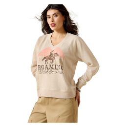Ariat Sweatshirt Victoria khaki heather Damen XXL