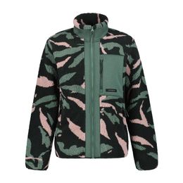 Fleecejacke Icepeak "ARDESE", Herren, Gr. XL, gr&uuml;n (dunkelgr&uuml;n), Obermaterial: 100% Polyester, Jacken Fleecejacke, mit Stehkragen, normale Passform, mit Rei&szlig;verschlusstaschen