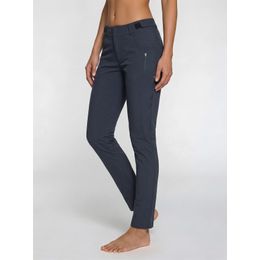 active by Lascana Trekkinghose LASCANA ACTIVE "Slim fit", Damen, Gr. 34, N-Gr, blau, Obermaterial: 87% Polyester, 13% Elasthan, unifarben, Hosen Trekkinghose, innen weich angeraut