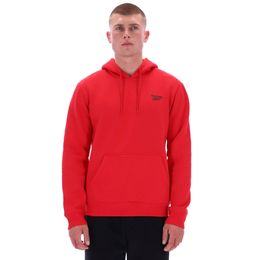 Kapuzensweatshirt Reebok "NOAH SMALL LOGO HOODY", Herren, Gr. L, vector rot, Obermaterial: 60% Baumwolle, 40% Polyester, Sweatshirts