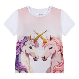 black forest kids Glitzer Einhorn wei&szlig; Damen 110/116