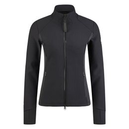 Pikeur Athleisure Gerippte Funktionsjacke schwarz Damen 38