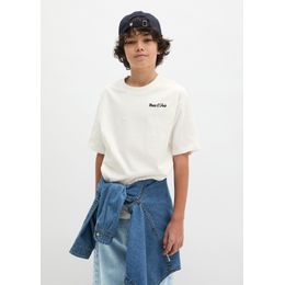 Marc O'Polo Junior T-Shirt MARC O'POLO JUNIOR, Jungen, Gr. 176, wei&szlig; cotton, Jersey, Obermaterial: 100% Baumwolle, regular fit normal, Rundhals, Shirts T-Shirt, normale Passform, f&uuml;r Jungs, dezente Stickerei