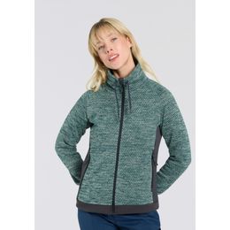 Strickfleecejacke CMP, Damen, Gr. 40, trek gr&uuml;n, Obermaterial: 100% Polyester, normal, Jacken, f&uuml;r Outdoor-Aktivit&auml;ten, mit Rei&szlig;verschluss, hohe Atmungsaktivit&auml;t