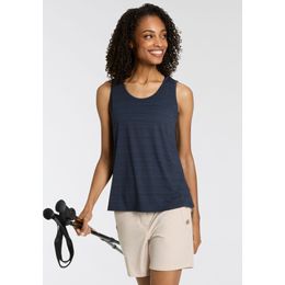 Tanktop Killtec "KOS 41 WMN TP", Damen, Gr. 46, blau (nachtblau), Obermaterial: 93% Polyester, 7% Elasthan, Tops Tanktop, f&uuml;r sommerliche Aktivit&auml;ten und Wandern, schnelltrocknendes Material