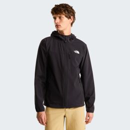 Softshelljacke The North Face "M NIMBLE HOODIE 2", Herren, Gr. S, tnf schwarz, Obermaterial: 90% Polyester, 10% Elasthan, Jacken Softshelljacke, sportlicher Stil, atmungsaktives Material, hochelastisch