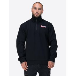 Sweatshirt Lonsdale "TROYER NORMALE PASSFORM GRYFFIDAM", Herren, Gr. XXL, schwarz, wei&szlig;, rot, Obermaterial: 60% Baumwolle, 40% Polyester, Sweatshirts Sweatshirt