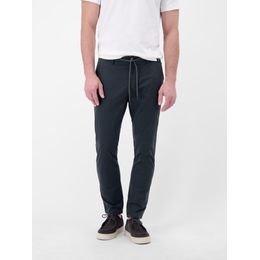Chinohose Lerros "Leichte Chino mit Kordelzug", Herren, Gr. 30, L&auml;nge 34, blau night, 54% Baumwolle, 43% Nylon, 3% Elasthan, Hosen Chinohose
