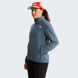 Fleecejacke The North Face "W GLACIER FLEECE JACKET", Damen, Gr. L, granite grau, Fleece, Obermaterial: 100% Polyester, normal, Jacken Fleecejacke, f&uuml;r Erwachsene, feuchtigkeitsabweisendes Material, sportlicher Stil