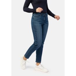 5-Pocket-Jeans STOOKER WOMEN "Nizza Flexxi Move Tapered Fit Jeans", Damen, Gr. 40, L&auml;nge 32, blau (blau vintage), Denim/Jeans, 80% Baumwolle, 12% Lyocell, 6% Elastomultiester, 2% Elasthan, gerade, unten schmal lang, Jeans 5-Pocket-Jeans, Tapered Fit Casual Clean Wash Denim Jeans f&uuml;r Damen