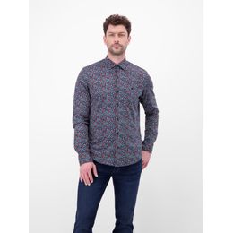 Langarmhemd Lerros "Jerseyhemd mit Haifischkragen", Herren, Gr. 3XL, Normalgr&ouml;&szlig;en, vivid rot, 100% Baumwolle, Hemden