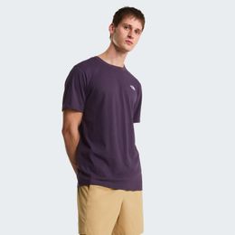 T-Shirt The North Face "M EVOLUTION SIMPLE DOME REGULAR SHORT SL", Herren, Gr. L, endless dusk, Obermaterial: 100% Baumwolle, Shirts T-Shirt