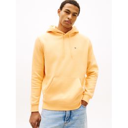 Hoodie Tommy Jeans "TJM REGULAR FLAG", Herren, Gr. L, faded sun kiss, Sweatware, Obermaterial: 80% Baumwolle, 20% Polyester, regular fit, breiter Bund, Sweatshirts Hoodie, mit bestickten Markenlogo auf Brusth&ouml;he