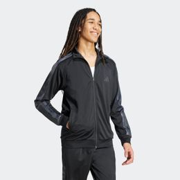Trainingsjacke adidas Sportswear "M 3S CAMO TR TT", Herren, Gr. XL, schwarz, multicolor, Obermaterial: 100% Polyester, normal, Jacken Trainingsjacke