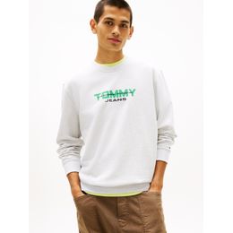 Sweatshirt Tommy Jeans "TJM REGULAR CREW NECK", Herren, Gr. L, ice grau heather, Sweatware, Obermaterial: 100% Baumwolle, unifarben, regular fit normal, Rundhals, eingesetzt Rippb&uuml;ndchen, Sweatshirts Sweatshirt