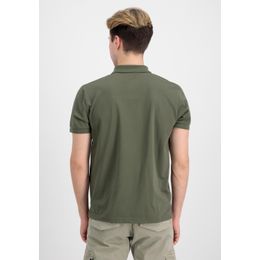 Poloshirt Alpha Industries "X-Fit Polo", Herren, Gr. L, gr&uuml;n (dunkelgr&uuml;n), Obermaterial: 95% Baumwolle, 5% Elastan, Shirts