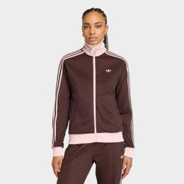 Damen Trainingsjacke "CLASSIC TT"aurora coffee, sandy pink, Gr. XXL, adidas originals, Obermaterial: 52% Baumwolle, 48% Polyester, Jacken