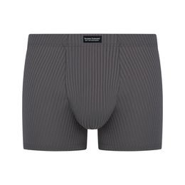 Boxer Bruno Banani "ANTISTRESS 2.0", Herren, Gr. XXL, anthrazit, Single Jersey, Obermaterial: 90% Polyamid, 10% Elasthan, k&ouml;rpernah, Unterhosen, ohne Eingriff, elastisch, leichtes Streifen-Design
