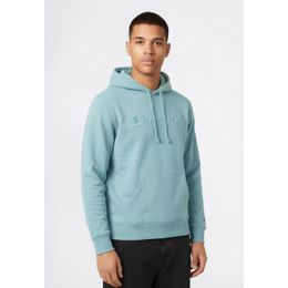 Kapuzensweatshirt Champion "ICONS TONAL Terry Hoodie with Big Logo", Herren, Gr. S, stnb, Obermaterial: 70% Baumwolle, 30% Polyester, Sweatshirts, f&uuml;r sportliche Aktivit&auml;ten, sportlicher Stil, mit Kapuze