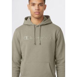 Kapuzensweatshirt Champion "ICONS TONAL Terry Hoodie with Big Logo", Herren, Gr. L, mdg, Obermaterial: 70% Baumwolle, 30% Polyester, Sweatshirts, f&uuml;r sportliche Aktivit&auml;ten, sportlicher Stil, mit Kapuze