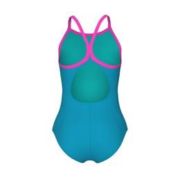 Badeanzug arena "GIRL'S arena SWIMSUIT LIGHT DROP SOLID f&uuml;r M&auml;dchen", M&auml;dchen, Gr. 128 (122), N-Gr, eyeblush, shocking pink, shocking pink, Obermaterial: 82% Polyester, 18% Elasthan, Badeanz&uuml;ge Badeanzug