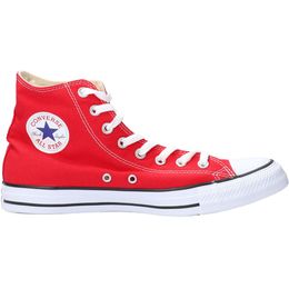 Sneaker Converse "Chuck Taylor All Star Hi", Gr. 44,5, rot (tomato), Textil, Schuhe Freizeitschuh Damenschuh Skaterschuh Herrenschuh Canvassneaker Sneaker