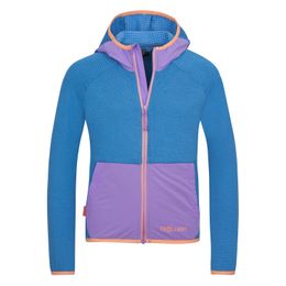 Fleecejacke Trollkids "GIRLS HOLMEDAL JACKET", M&auml;dchen, Gr. 164, cornflower, violet sorbet, Obermaterial: 90% Polyester, 10% Elasthan, Jacken Fleecejacke, f&uuml;r Kinder und Jugendliche, sportlicher Stil, vielseitig einsetzbar
