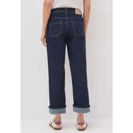 Loose-fit-Jeans Cecil, Damen, Gr. 31, L&auml;nge 28, blau (rinsed wash), Jeans, 69% Baumwolle, 29% Polyester, 2% Elasthan, unifarben, lang, Jeans, High Waist