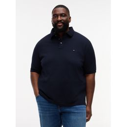 Tommy Hilfiger Big & Tall Poloshirt "1985 - REGULAR", Herren, Gr. 5XL, desert sky, Jersey, Obermaterial: 96% Baumwolle, 4% Elasthan, TOMMY HILFIGER BIG & TALL, unifarben, regular fit h&uuml;ftlang, Rundhals, eingesetzt Flachstrickb&uuml;ndchen, Shirts, elastisch, Regular Fit f&uuml;r gro&szlig;e Gr&ouml;&szlig;en