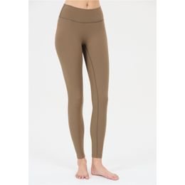 ENDURANCE ATHLECIA Trainingstights ATHLECIA "Luxe", Damen, Gr. 40, EURO-Gr&ouml;&szlig;en, braun (hellbraun), 80% Polyamid, 20% Elasthan, unifarben, Hosen, mit Kompressionswirkung