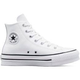 Sneaker Converse "CHUCK TAYLOR ALL STAR EVA LIFT PLAT", M&auml;dchen, Gr. 38,5, wei&szlig;, Leder, Schuhe Sneaker