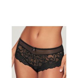 Panty Lascana "Romea", Damen, Gr. 36/38, schwarz, Spitze, Obermaterial: 90% Polyamid, 10% Elasthan, Unterhosen Panty, aus dezent transparenter Spitze