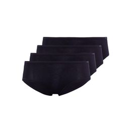 Slip Skiny "Slip 4er Pack", Damen, Gr. S, schwarz, Obermaterial: 96% Baumwolle CO. 4% Elasthan EL., Unterhosen Slip