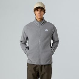 Fleecejacke The North Face "M GLACIER FLEECE JACKET", Herren, Gr. S, tnf mid grau heather, Obermaterial: 100% Polyester, normal, Jacken Fleecejacke, f&uuml;r Outdoor-Aktivit&auml;ten, atmungsaktiv, w&auml;rmeisolierend