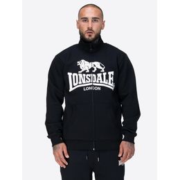 Sweatjacke Lonsdale "BLENCARN", Herren, Gr. L, schwarz, wei&szlig;, Obermaterial: 60% Baumwolle, 40% Polyester, Sweatjacken Sweatjacke